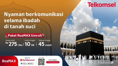 Paket Umroh Telkomsel Mulai 100 Ribuan, Tidak Perlu Ganti Kartu | Telkomsel